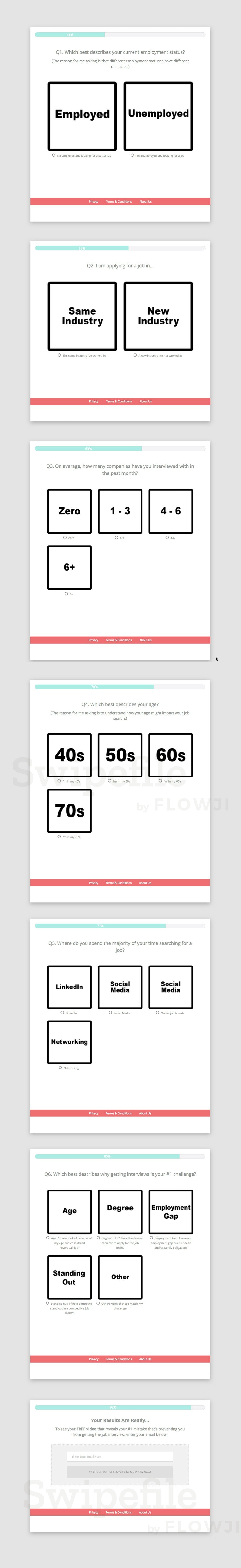 Survey Example - ASK Method Employment Survey - Swipefile by Flowji
