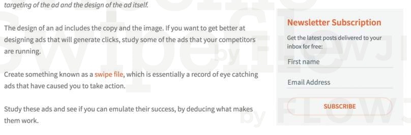 Opt-in Example - Customer conversion newsletter signup - Neil Patel ...