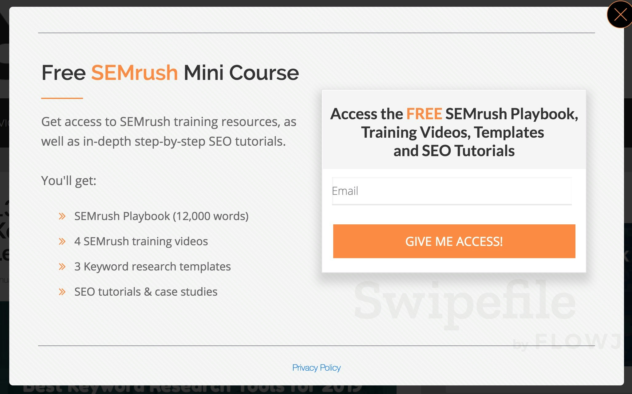 Opt-ins Collection - Swipefile by Flowji