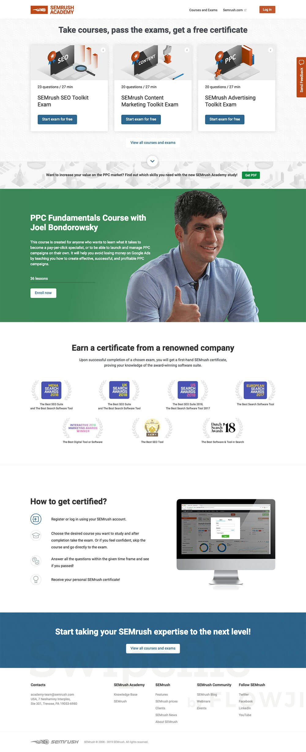 Landing Page - SEMrush Academy - Become a certified SEMrush ...