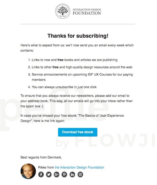 Email template - Email confirmed - Enjoy your free ebook - Swipefile by ...